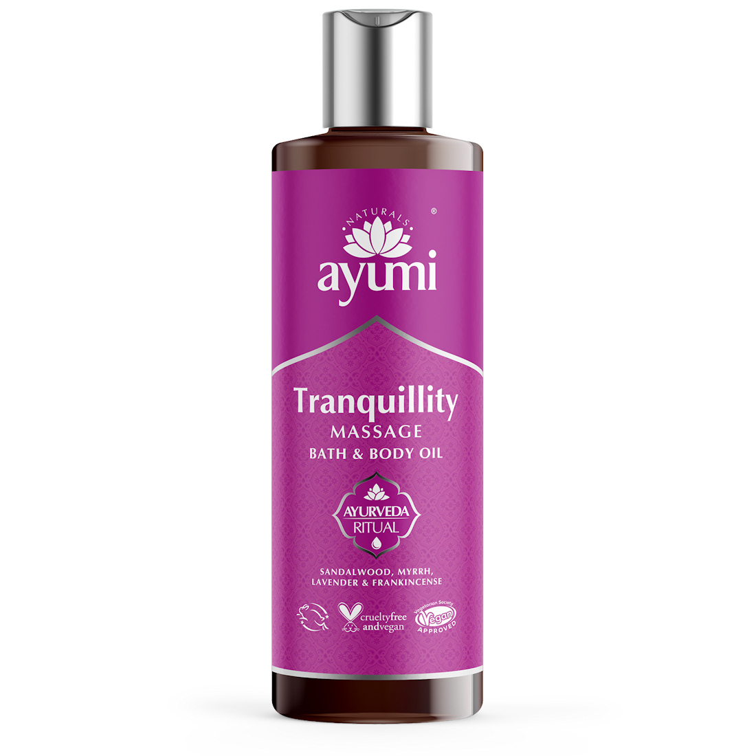 Ayumi Tranquillity Massage Bath Oil 250ml - Green Bear
