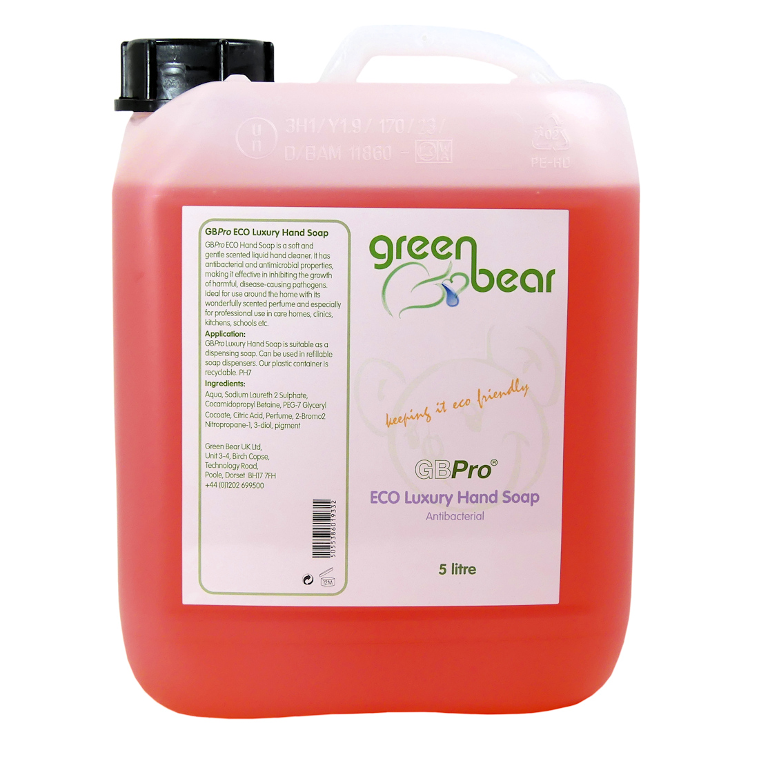 Eco-Friendly Antibacterial Hand Wash For Sensitive Skin - Green Bear